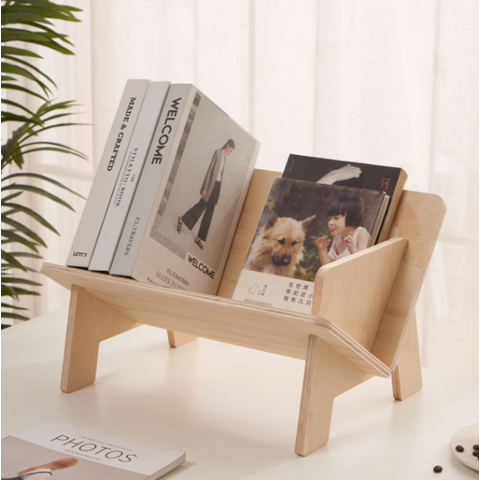 Buy Wholesale China Hot Selling Home V Shape Plywood Bookshelf Desktop ...