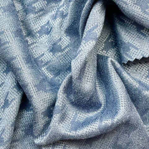 Buy Wholesale Taiwan Piece Dyed Interlock Pique Jacquard Fabric With ...