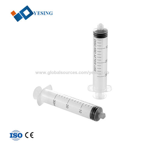 Yesing Disposable Syringe Luer Lock Syringe Without Needle 1ml 2ml 3ml 5ml 10ml 20ml 50ml 60ml ...