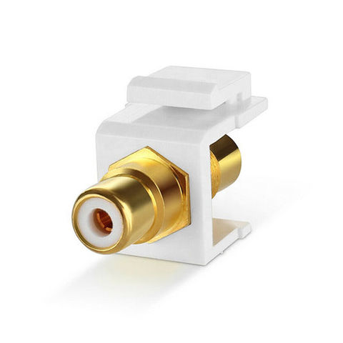Modular Jacks Insert Connector Socket Female Snap In Adapter Port Gold ...