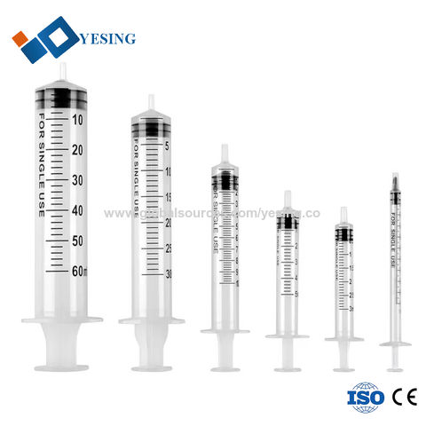 Buy Wholesale China Luer Slip Syringe Disposable Syringe Medical Syringe Plastic Syringe Without ...