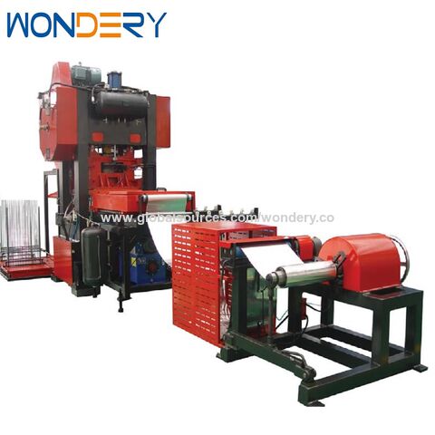 Wondery Aluminium High Speed Plc Pneumatic Fin Press Machine Line ...