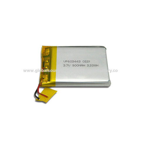 Buy Wholesale China Vp603443 3.7v 900mah Rechargeable Lithium-polymer ...