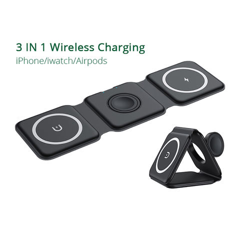 Buy Wholesale China Multifunction Magnetic Wireless Charger Foldable 3 ...