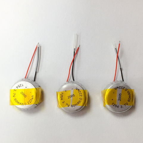 Buy Wholesale China Rechargeable 3.7v/60mah 1254 Lipo Battery For Gps ...