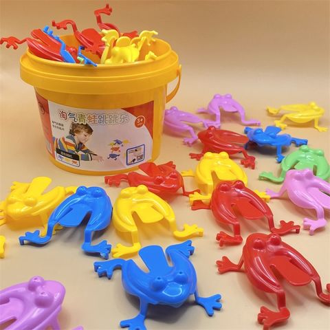 12pcs Bounce Frog Set Children's Toys Parent Child Interactive Press ...