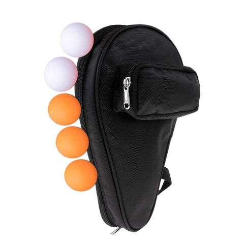 Table Tennis Bat Bag Waterproof Ping Pong Paddle Bat Pouch With Ball ...