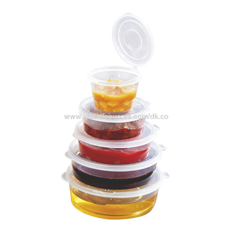 3.25 Oz Small Plastic Containers With Lids, Jello Shot Cups With Lids ...