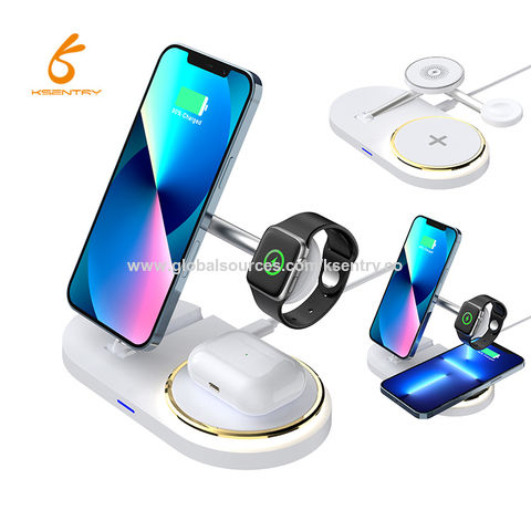Buy Wholesale China 15w 3-in-1 Foldable Magsafe Wireless Charger Phones ...