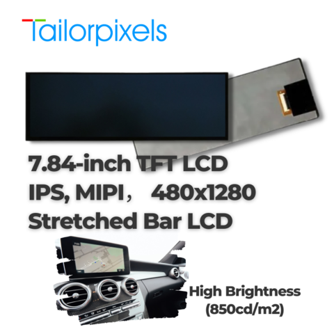 Buy Wholesale China 7.84 Inch Tft Lcd, Ips Lcd Display, 480x1280 Pixels, High Brightness 850 Cd ...