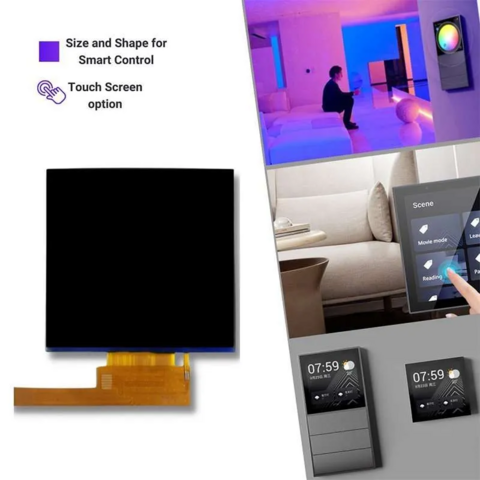 3.95 Inch Lcd Display, Square Tft Lcd, 480x480, Mipi Interface, Smart ...
