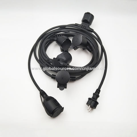 Buy Wholesale China Eu 4 Way Multi-outlet Power Distribution Extension ...