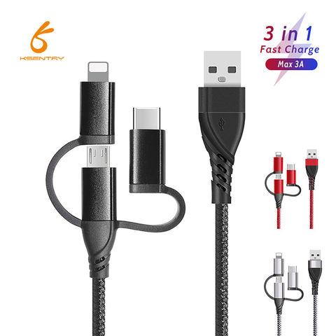 Buy Wholesale China Multi Charging Cable 3-in-1 Usb Fast Charge Cord ...