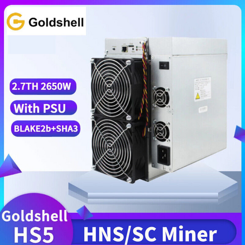 Buy Wholesale China Goldshell Hs5 Siacoin Handshake Miner Sc: 5400gh/s ...