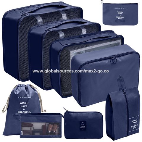 Buy Wholesale China Packing Cubes 9 Pcs Travel Luggage Organizers Set ...