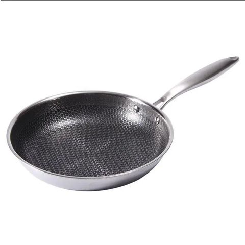 Buy Wholesale China 30cm Big Silver Induction Flat Bottom Non-stick Fry ...