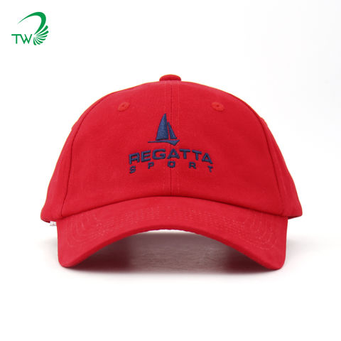 Buy Wholesale China Custom Outdoor Red Cotton Sports Baseball Cap With ...