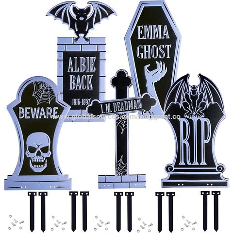 Buy Wholesale China 3-d Metal Tombstone Lawn Signs Durable ...