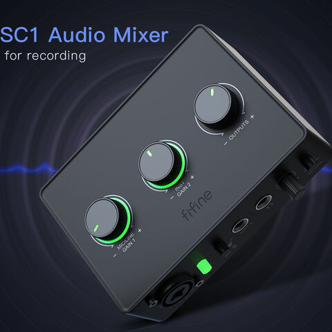 Buy Wholesale China Fifine Sc1 Professional Pocast Sound Card Xlr Audio ...