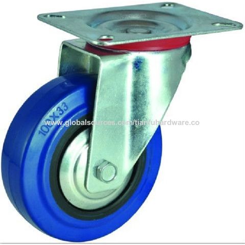 Buy Wholesale China Elastic Blue Rubber Caster & Blue Rubber Caster at ...