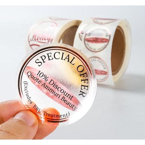 Buy Wholesale China Adhesive Labels Customized Round Self-adhesive ...