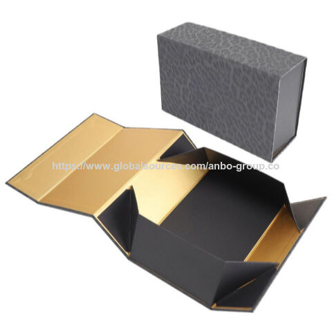 Buy Wholesale China Custom Logo Flat Folding Gift Box Rigid Packaging ...
