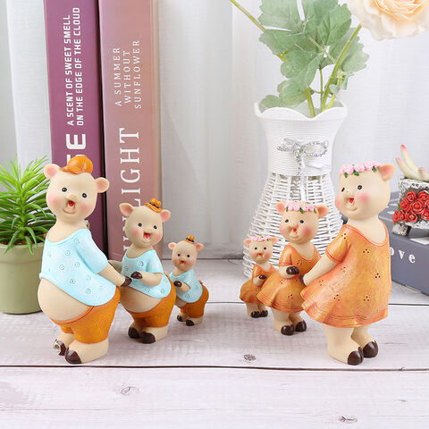 Resin Crafts ,polyresin Pig Toy Figurines Pig Desk Ornaments Pig ...