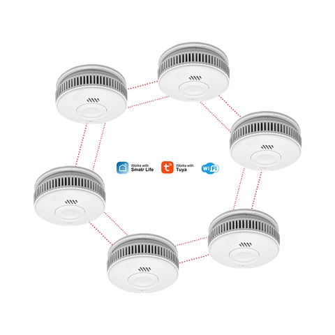 Wireless 433mhz 868mhz Smart Fire Smoke Leak Sensor En14604 Tuya Wifi ...