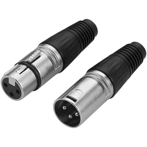 Buy Wholesale China Male + Female 3 Pin Xlr Solder Type Microphone Line ...