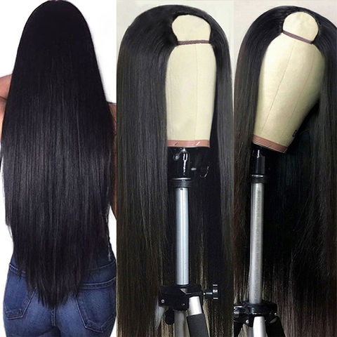 Buy Wholesale China Tt Hair Straight Wigs Cheap U Part Wig Brazilian ...
