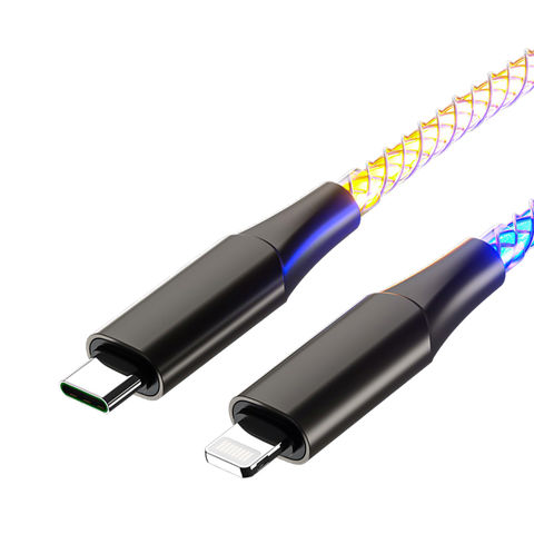 Buy Wholesale China Yellow Knife Usb C To Lightning Cable Light Up ...