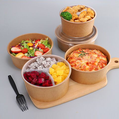 Bulk Buy China Wholesale Free Sample Take Away Paper Container Salad ...