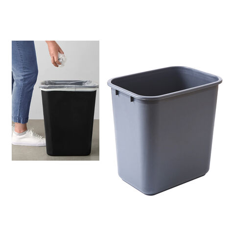 Rectangular-shaped Trash Bin With Plastic Housing. Capacity Of 20 ...