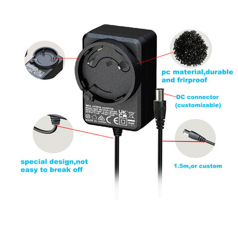 Buy Wholesale China Interchangeable Ac Dc Power Adapter 6w 5v 500ma 1a ...
