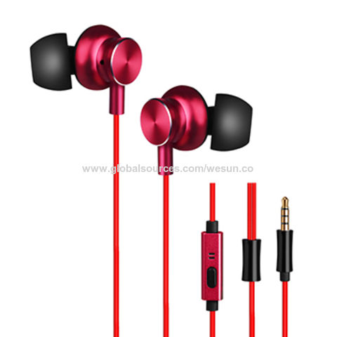 Buy Wholesale China High Sensitivity Metal Wired Stereo In-ear Wired ...