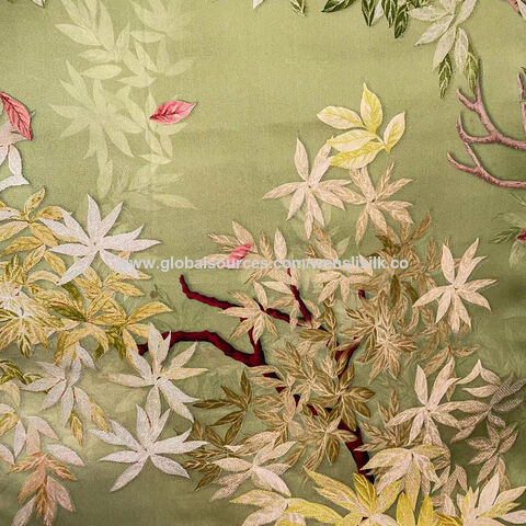 Buy Wholesale China 100% Machine Washable Silk In 3d Jacquard With ...