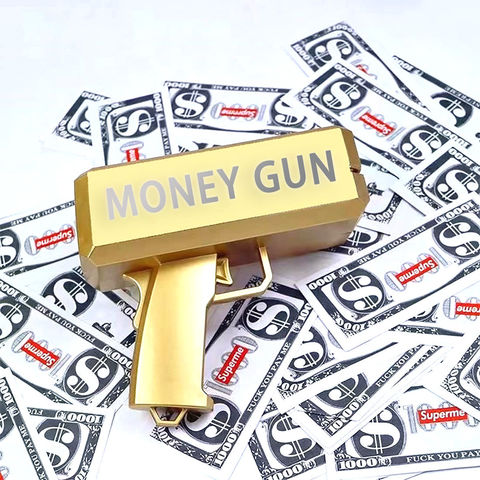 Buy Wholesale China Automatic Printed Dollar Euro Money Gun Props Notes ...
