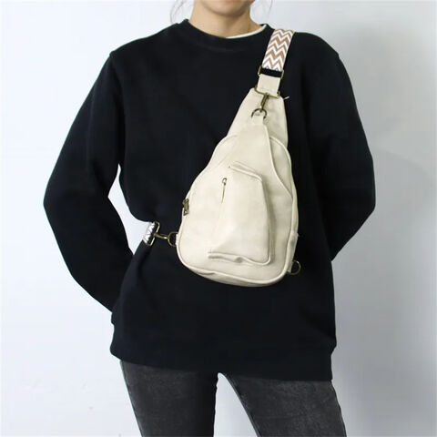 Buy Wholesale China Custom Sling Chest Bag Backpack Velvet Suede Fanny ...