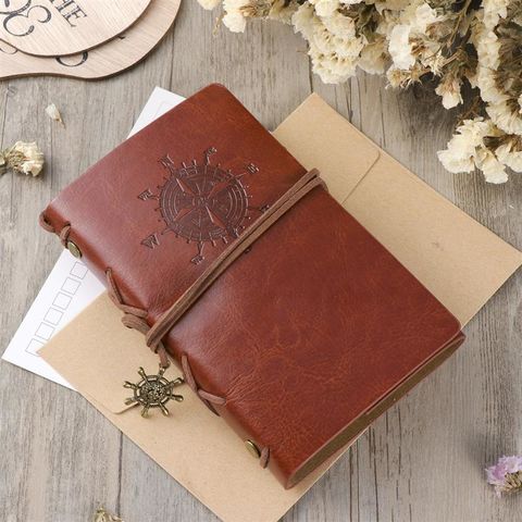 Buy Wholesale China Labon Vintage Leather Cover Notebook Blank Diary ...