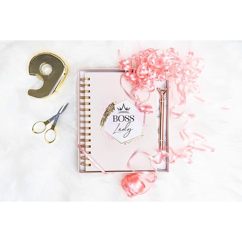 Buy Wholesale China Labon Rose Gold Boss Lady Notebooks Women Cute ...