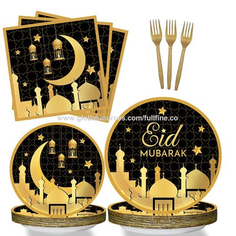 Buy Wholesale China Muslim Disposable Paper Dinnerware Party Set ...