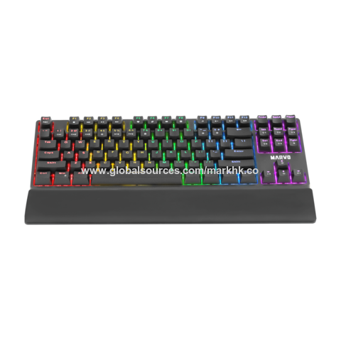 Buy Wholesale China Marvo Tkl Mechanical 104/105/107 Keys Rgb Backlight ...
