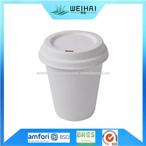 Buy Wholesale China 8oz Disposable Cold Water Cup White Bagasse ...