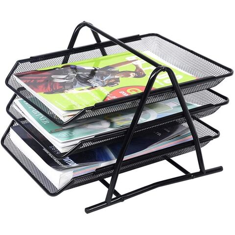 Buy Wholesale China Metal Mesh Tray A4 Office Paper Organizer, Document ...