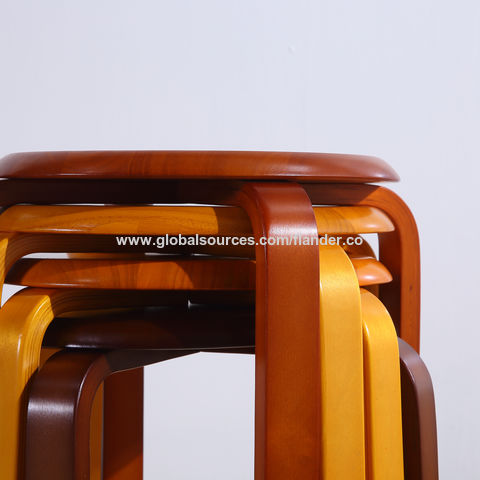 Buy Wholesale China Manufacturer Of Stool Bentwood Stackable Stool ...