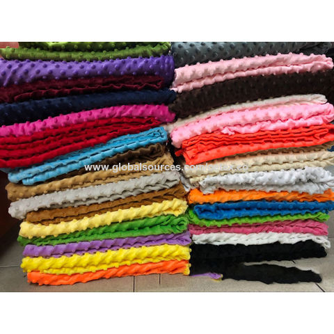 Buy Wholesale China Super Soft 100% Polyester Velvet Dimple Dot Minky ...