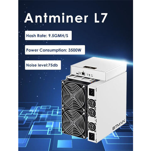 Buy Wholesale China Bitmain Antminer L7 Miner 9500mh 9.5gh/s New Ltc ...