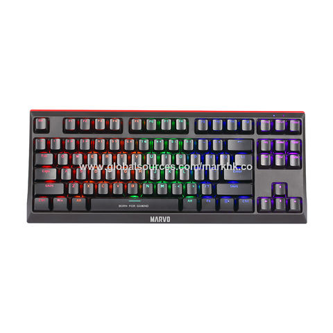 Buy Wholesale China Marvo Tkl Mechanical 104/105/107 Keys Rgb Backlight ...