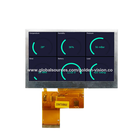 Buy Wholesale China Golden Vision 4.3 Inch Tft Display ,800x480 Resolution, 40 Pins 24bit Rgb ...
