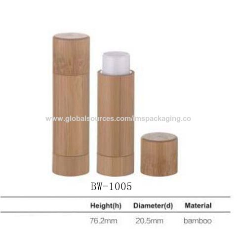 Buy Wholesale China Wholesale Bamboo Round Lip Balm Tube With High ...